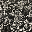 English Lace Table Linen in Black – Urquid Linen