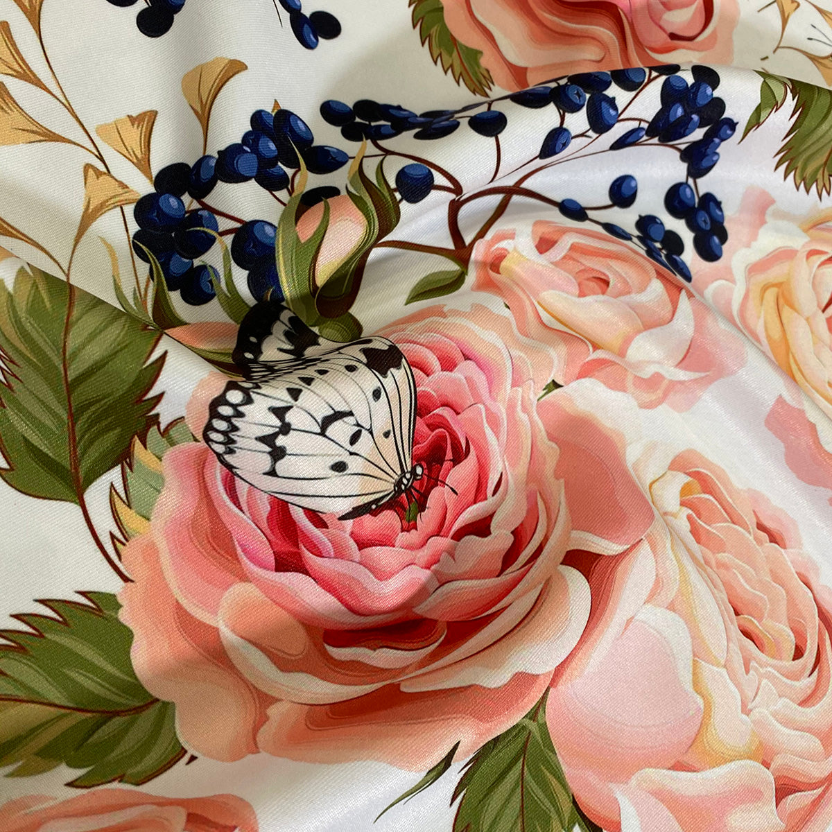 Blush Bouquet (Poly Print) Table Linen – Urquid Linen