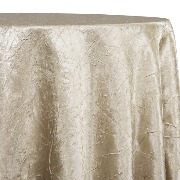 Crush Satin (Bichon) Table Linen in Bone – Urquid Linen