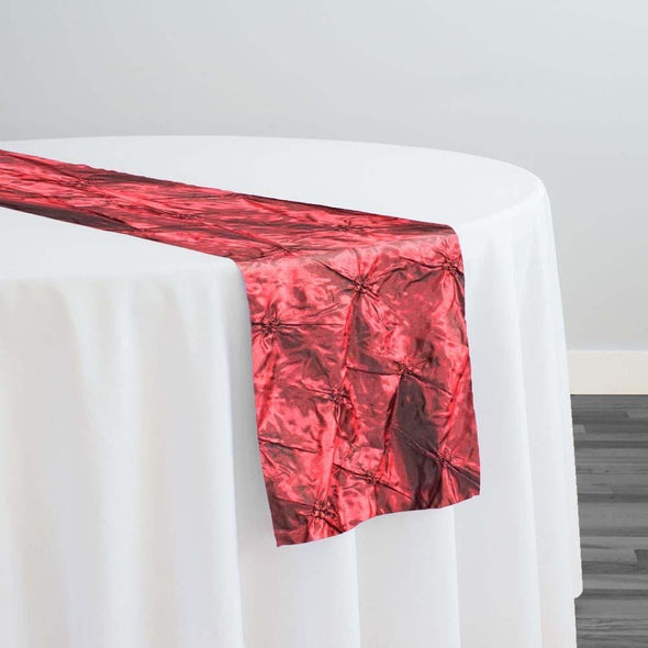 Belly Button (Pinwheel) Table Runner in Burgundy – Urquid Linen