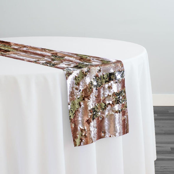 Two-Tone Sequins Table Runners | Urquid Linen