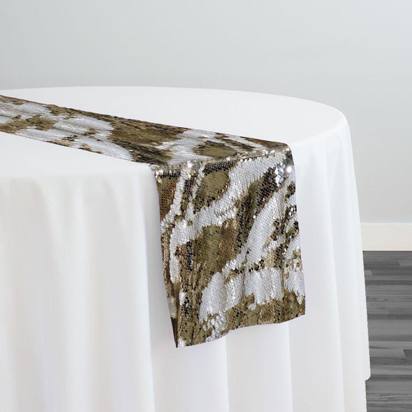 Two-Tone Sequins Table Runners | Urquid Linen