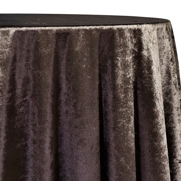 Lush Velvet Table Linen in Chocolate – Urquid Linen