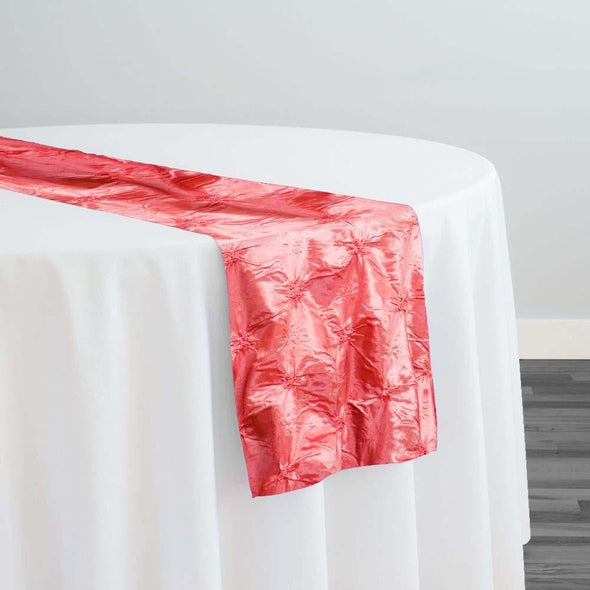 Belly Button (Pinwheel) Table Runner in Coral – Urquid Linen