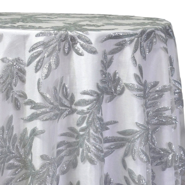 Giselle Sequins Table Linen in Silver – Urquid Linen