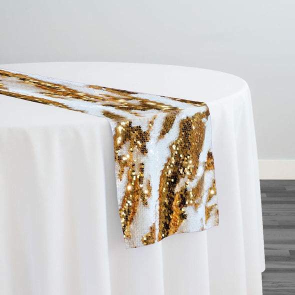Two-Tone Sequins Table Runners | Urquid Linen