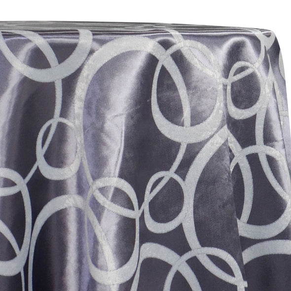 Cirque Jacquard (Reversible) Table Linen in Purple Grey – Urquid Linen