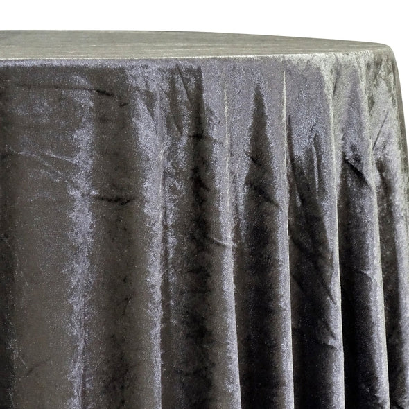 Lush Velvet Table Linen in Grey – Urquid Linen