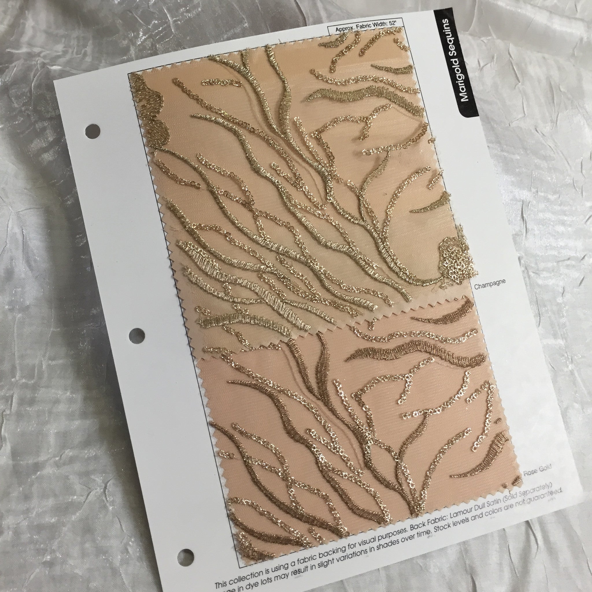 Marigold Sequins Color Card