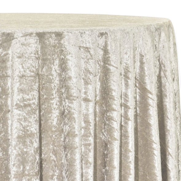 Panne (Crush) Velvet Table Linen in Ivory – Urquid Linen