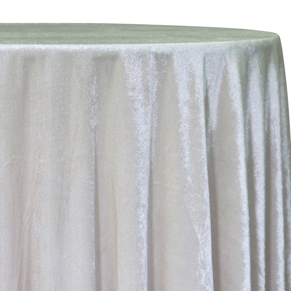 Lush Velvet Table Linen in Ivory – Urquid Linen