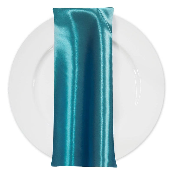 Bridal Satin Table Napkin in Jade 395 – Urquid Linen