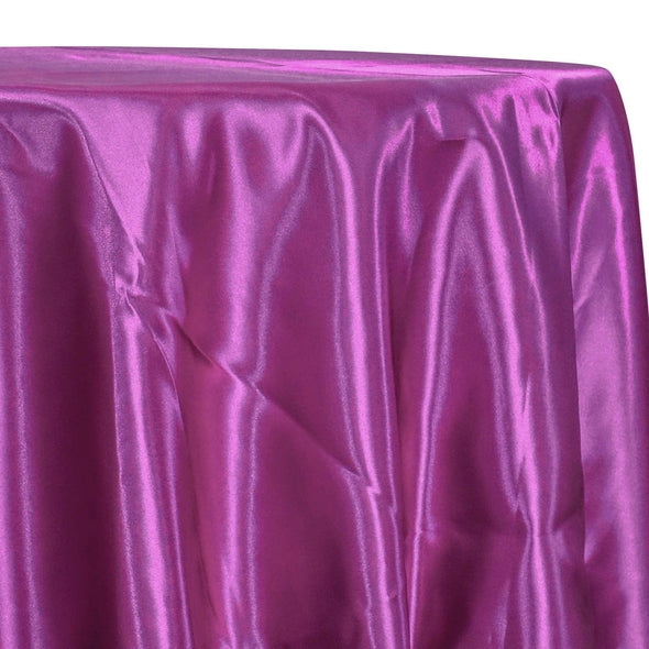 Bridal Satin Table Linen in Magenta 592 – Urquid Linen