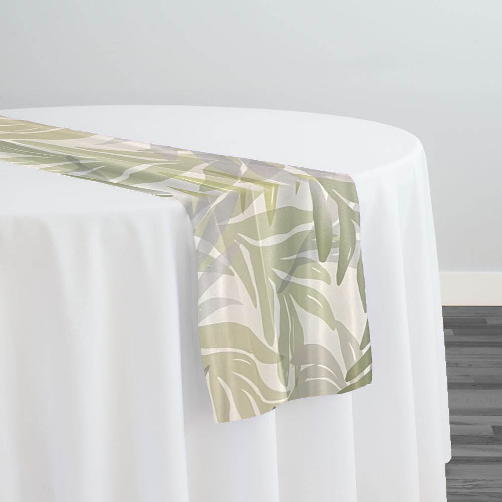 Magnolia Leaf (Poly Print) Table Runner – Urquid Linen