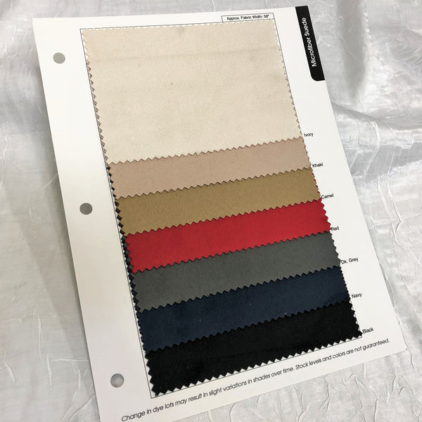Microfiber Suede Color Card