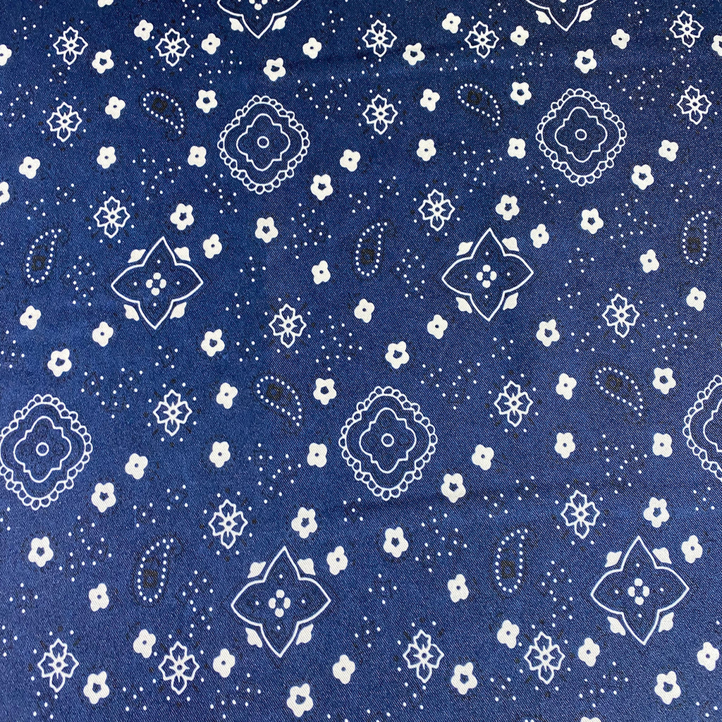 Navy Blue Bandana Background