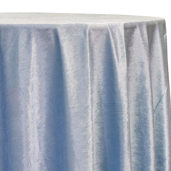 Lush Velvet Table Linen in Baby Blue – Urquid Linen