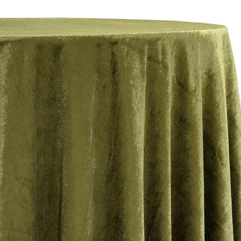 Lush Velvet Table Linen in Olive – Urquid Linen