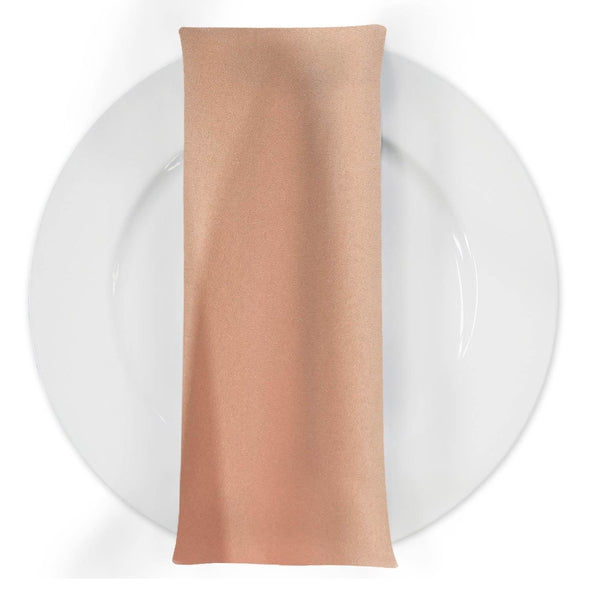 Premium Poly (Poplin) Table Napkin in Peach 1177 – Urquid Linen