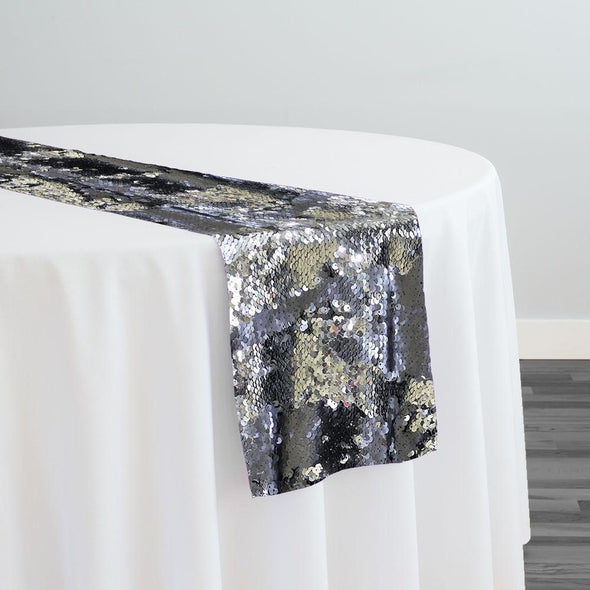 Two-Tone Sequins Table Runners | Urquid Linen