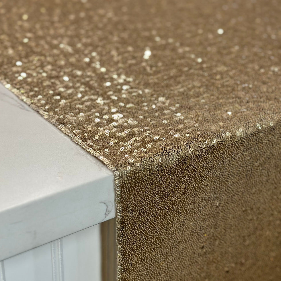 Glitz Sequins Table Linen in Gold 18K – Urquid Linen