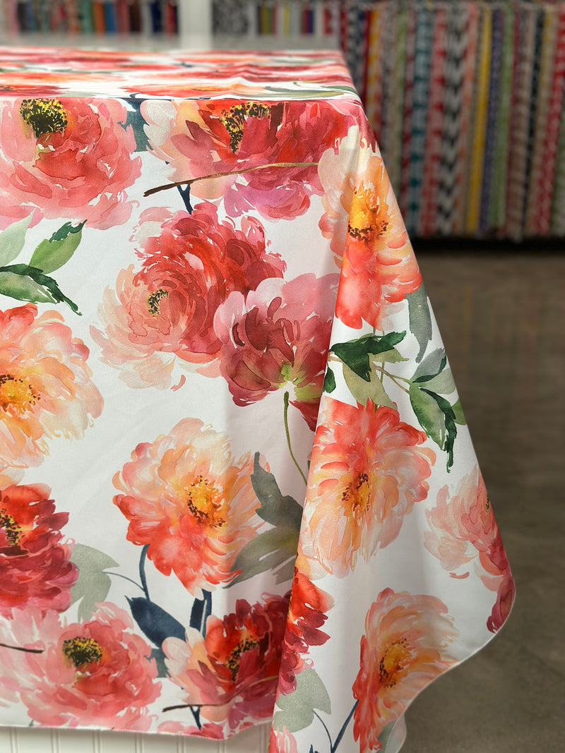 Spring Blossom (Poly Print) Tablecloths & Overlays | Urquid Linen