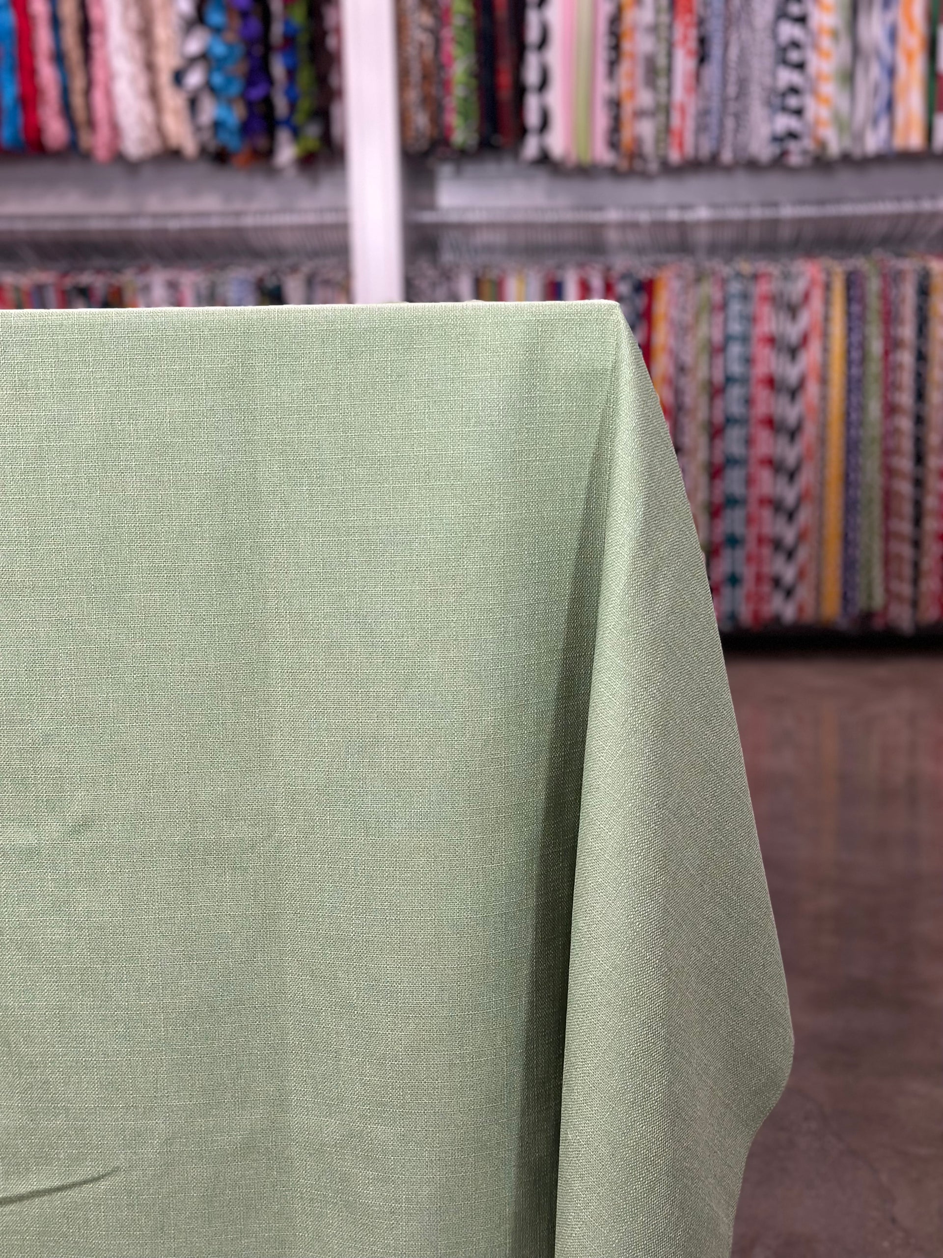 Rustic Linen Table Linen in Sage – Urquid Linen