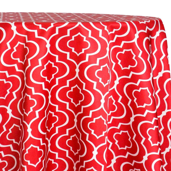 Gatsby Print (Lamour) Table Linen in Red – Urquid Linen