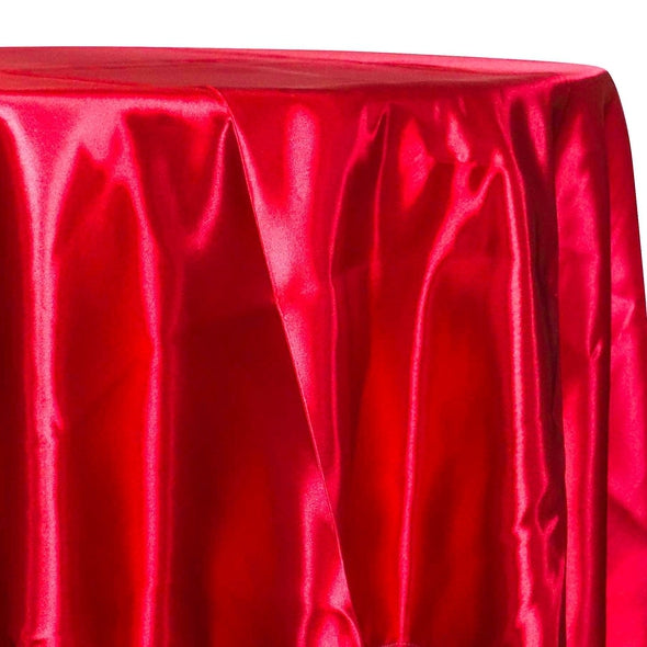 Bridal Satin Table Linen in Red 190 – Urquid Linen