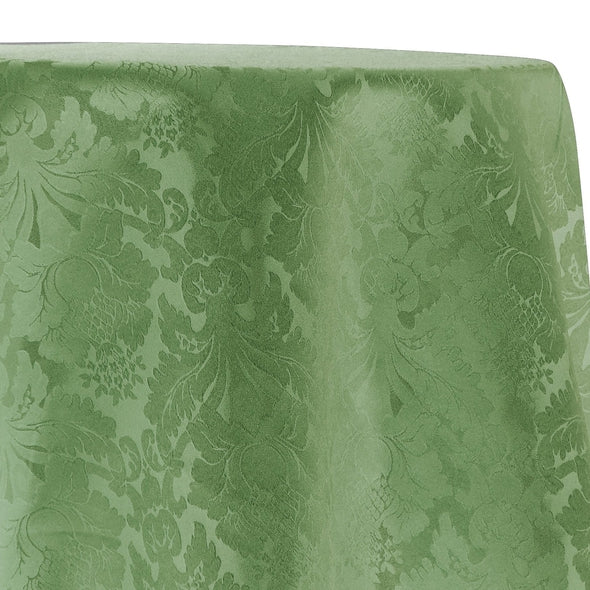 Damask Poly Table Linen in Sage 1152 – Urquid Linen