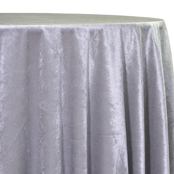 Lush Velvet Table Linen in Silver – Urquid Linen