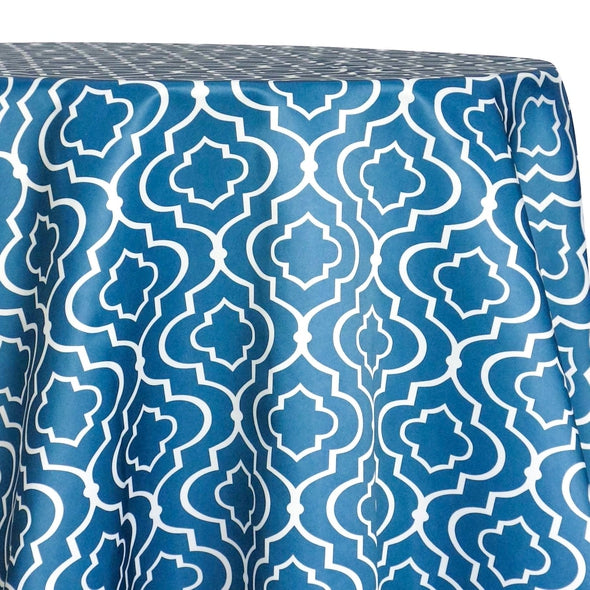 Gatsby Print (Lamour) Table Linen in Teal – Urquid Linen