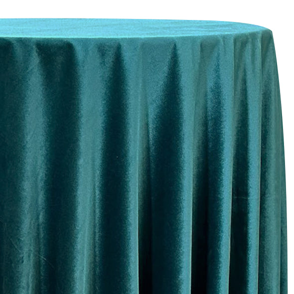 Luxury Plush Velvet Table Linen in Teal – Urquid Linen