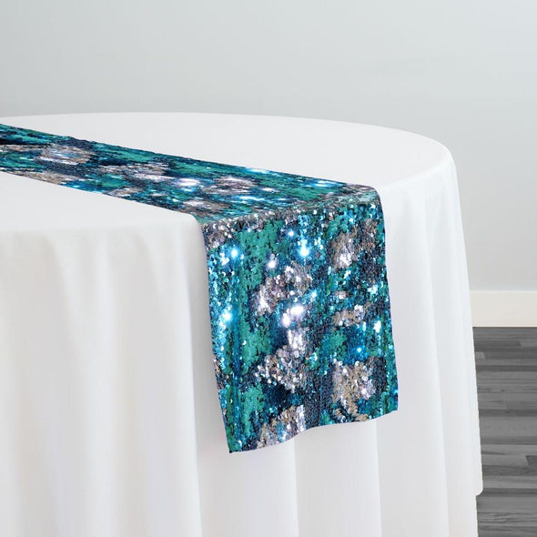 Two-Tone Sequins Table Runners | Urquid Linen