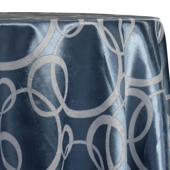 Cirque Jacquard (Reversible) Table Linen in Turquoise – Urquid Linen