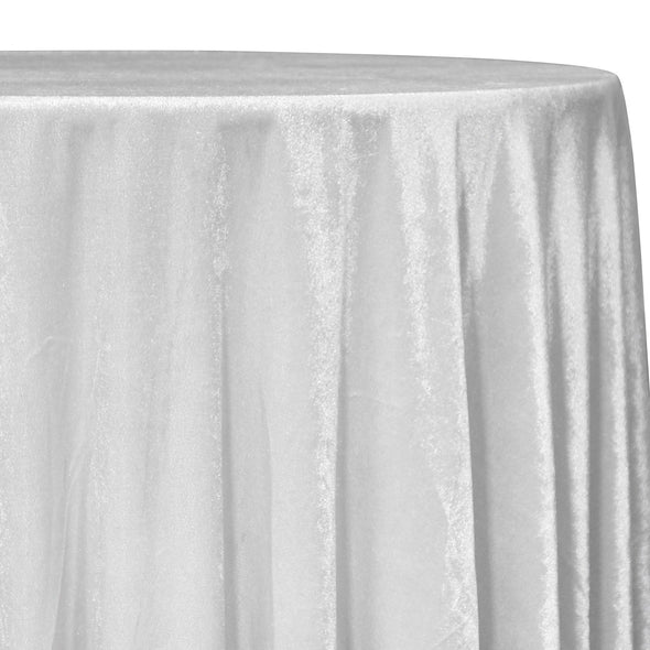 Lush Velvet Table Linen in White – Urquid Linen