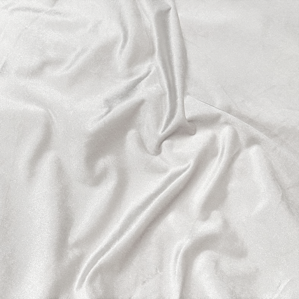 Luxury Plush Velvet Table Linen in White