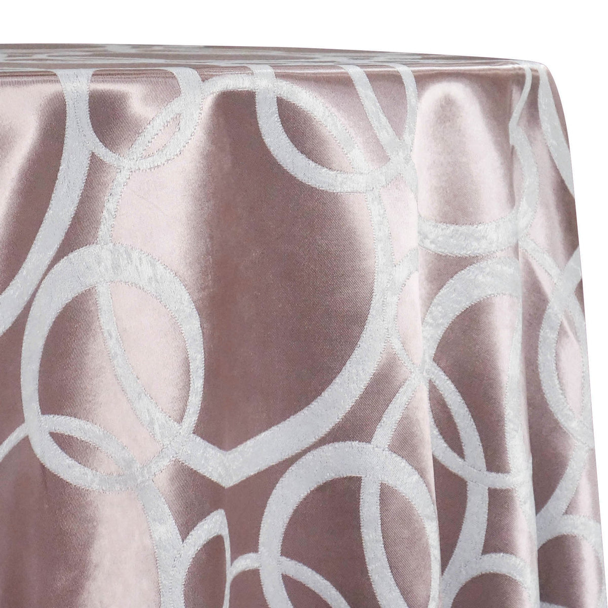 Cirque Jacquard (Reversible) Table Linen in Dusty Rose – Urquid Linen