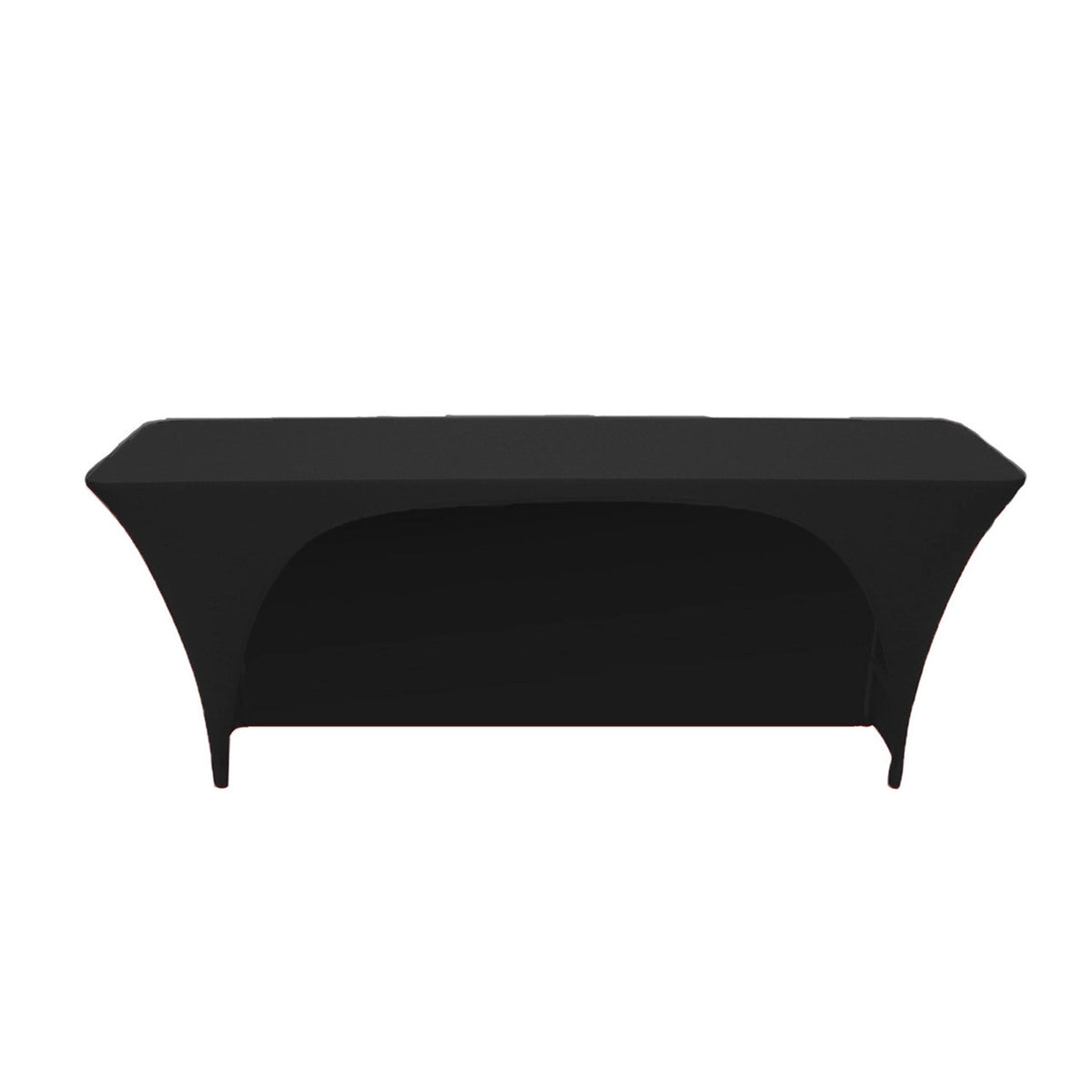 Spandex (6'x18") Classroom Banquet Table Cover in Black – Urquid Linen